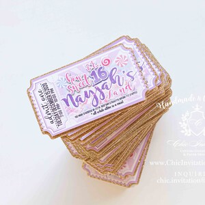 Candyland Ticket, Handmade Ticket, Custom Ticket, We Can Make Any ...