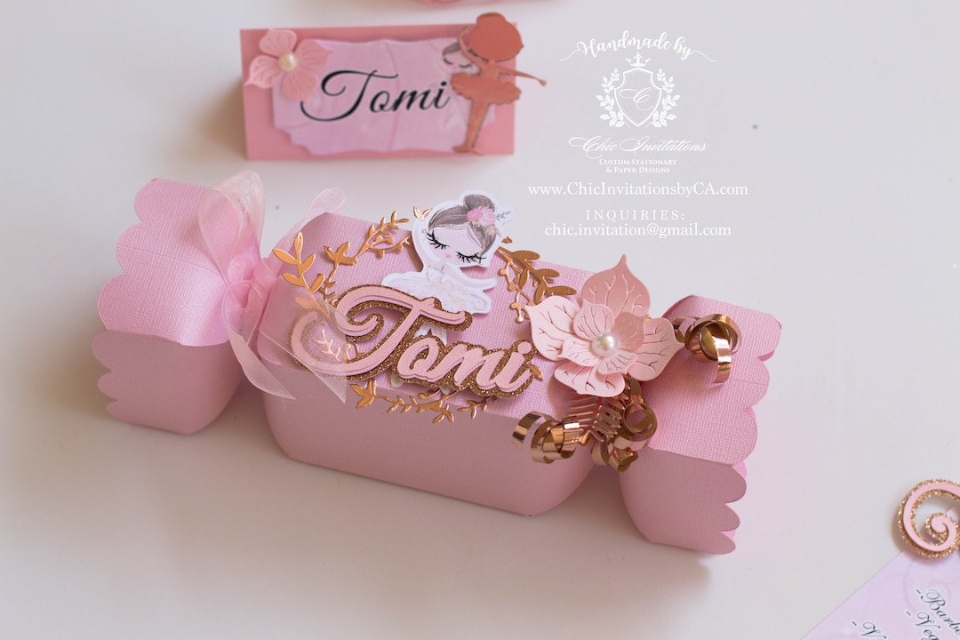 Ballerina Party Box, Handmade Crackers, Candy Box, Handmade Candy Box ...