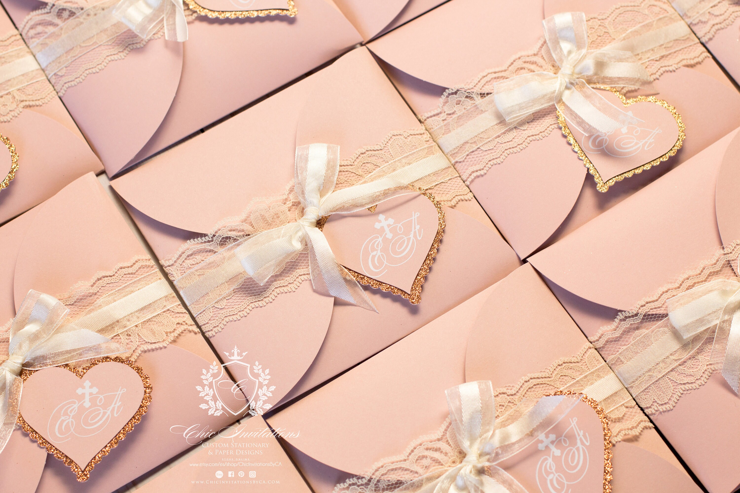 Quinceanera Handmade Invitation Vintage Chic Invitation - Etsy