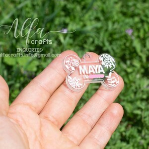 Custom Dog Tags, Acrylic Custom Dog Tags,transparent Acrylic Tag, Dog ...