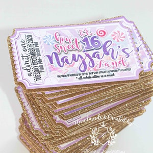 Candyland Ticket, Handmade Ticket, Custom Ticket, We Can Make Any ...