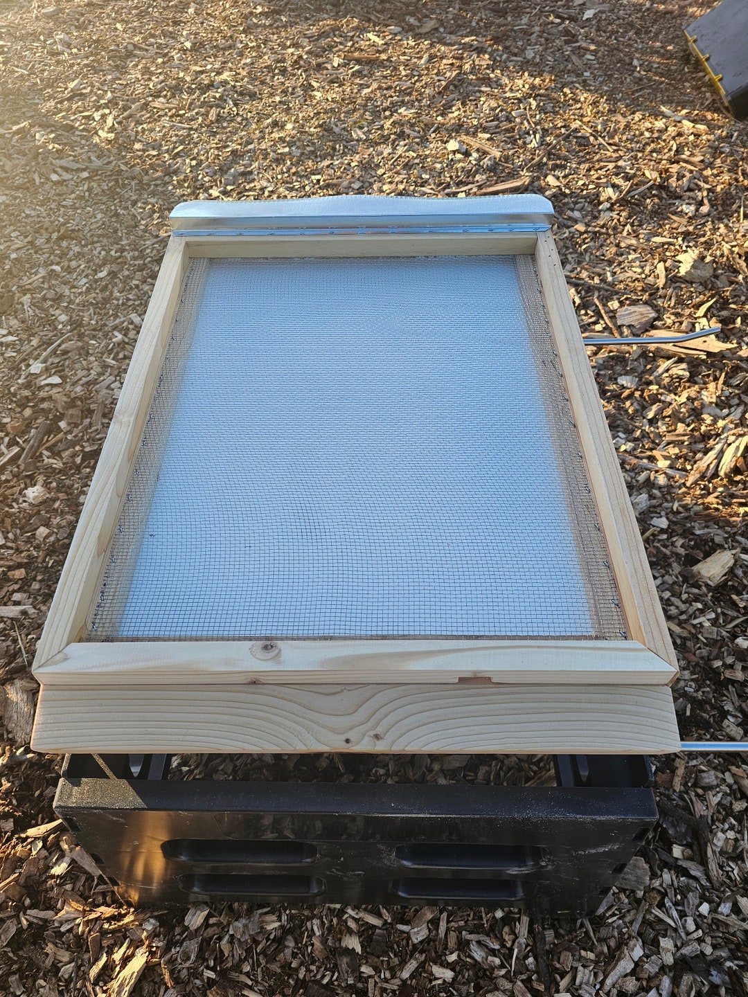 Insulated Screen Bottom Board for 10/8 Frame Hive . Removable ...