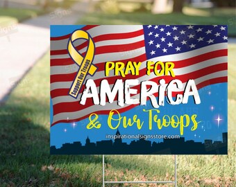 Patriotic Yard Sign | Etsy