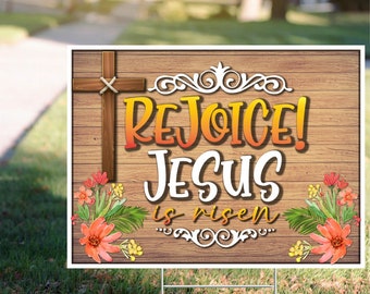 He is Risen. He is Risen Sign. Easter Yard Sign. Jesus Sign. - Etsy