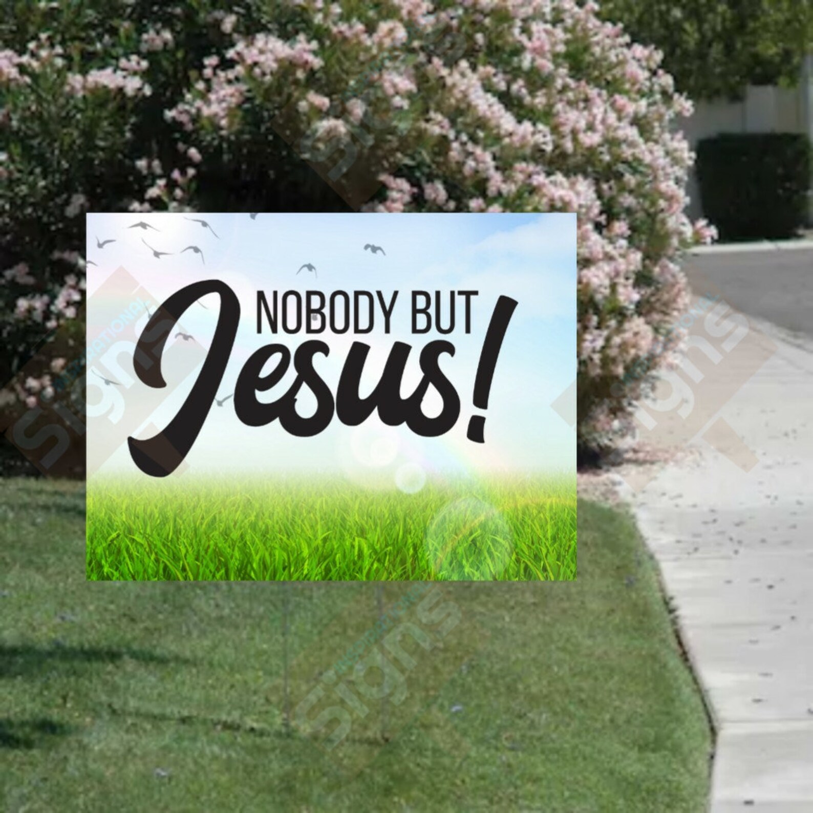 Jesus Signnobody but Jesusjesus Yard Sign Christian Yard Sign Christian ...