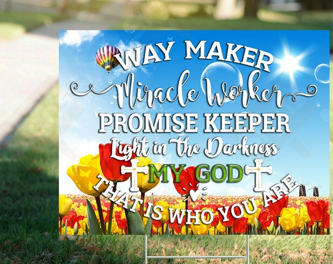 Way Maker Miracle Worker Promise Keeper Light in the Darkness - Etsy