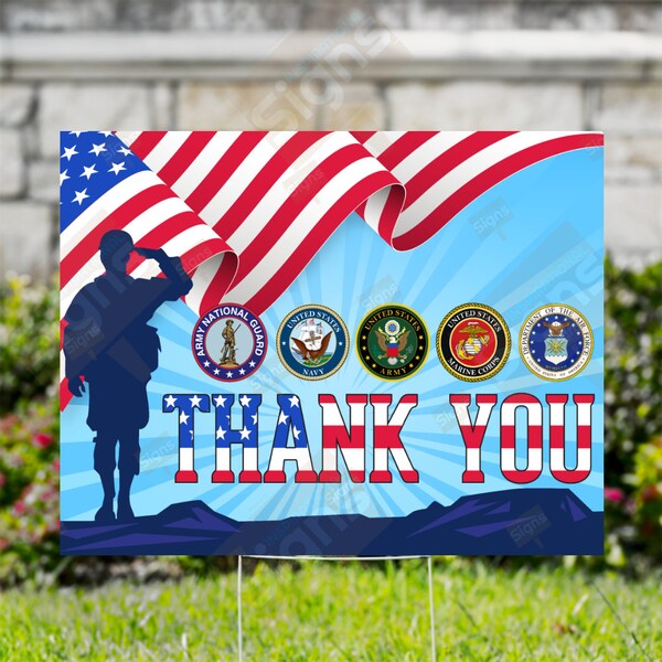 Veteran Yard Signs - Etsy