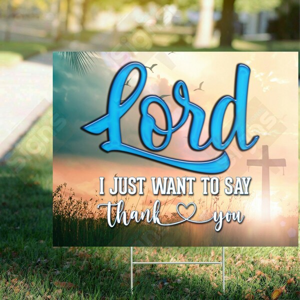 Thank You Jesus Yard Signs - Etsy