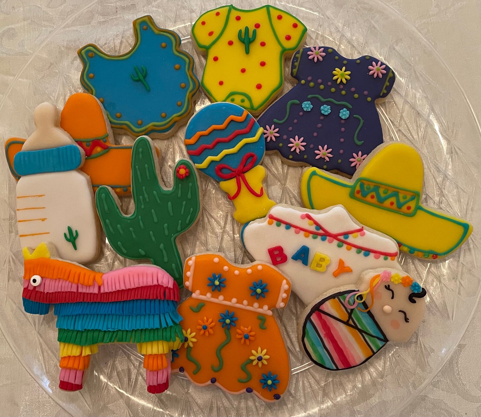Fiesta Baby Shower Cookies1 Dozen Assorted - Etsy