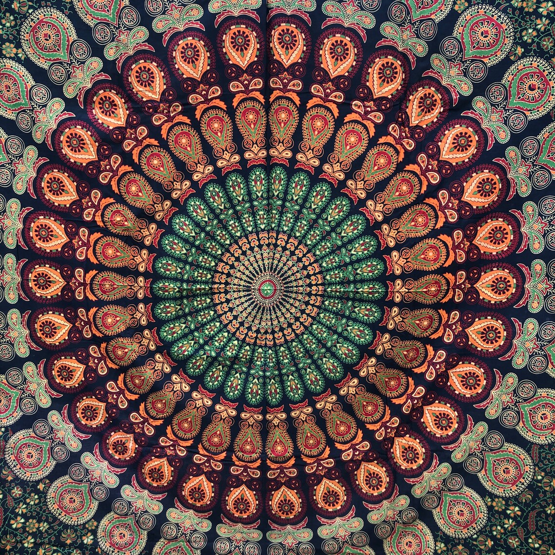 Decorative Fabric Mandala Cotton Mandala Classic Mandala - Etsy UK