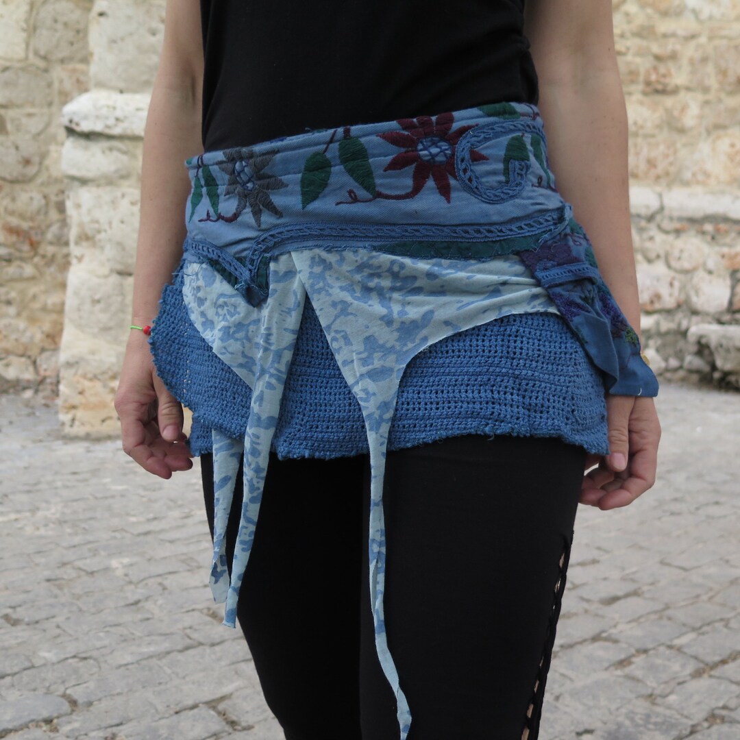 Mini Falda, One Size, Ethnic Skirt, Wrap Around Skirt, Boho Skirt, Ropa ...