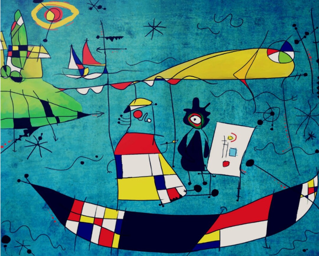 Joan Miro Inspired Wall Art Printable Instant Download - Etsy