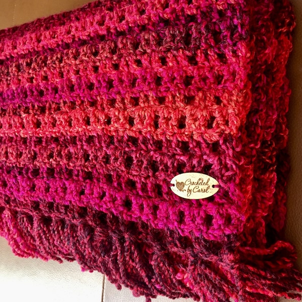 Raspberry Throw - Etsy