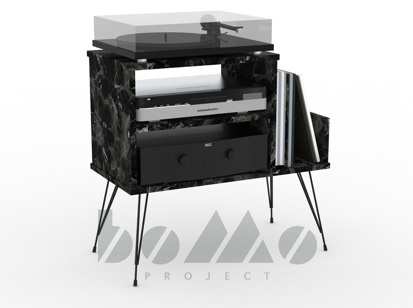 Vinyl Record Storageturntable Standvinyl Cabinet Hifi Rack - Etsy