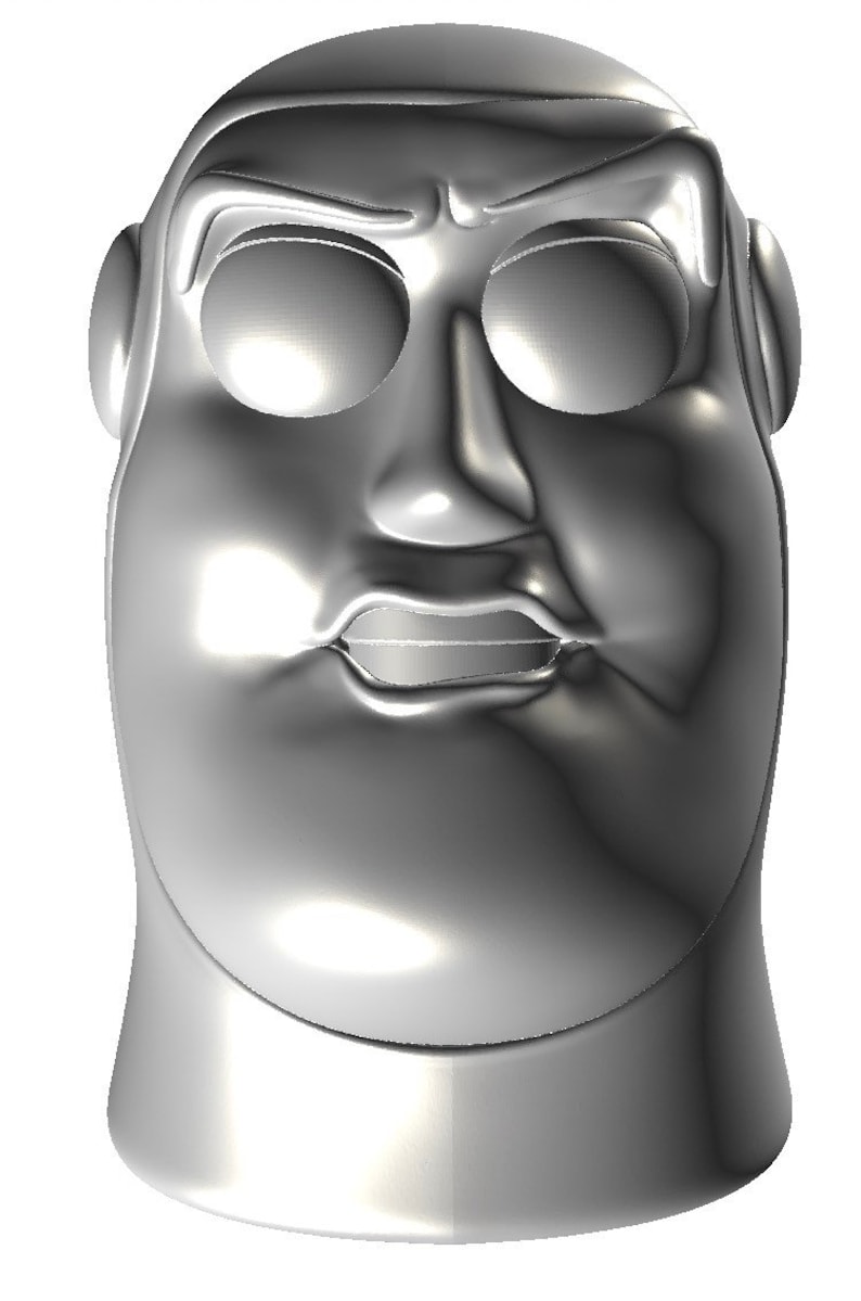 Buzz Lightyear “toy-mode” Face Head-sculpt STL File for 3D Printing ...