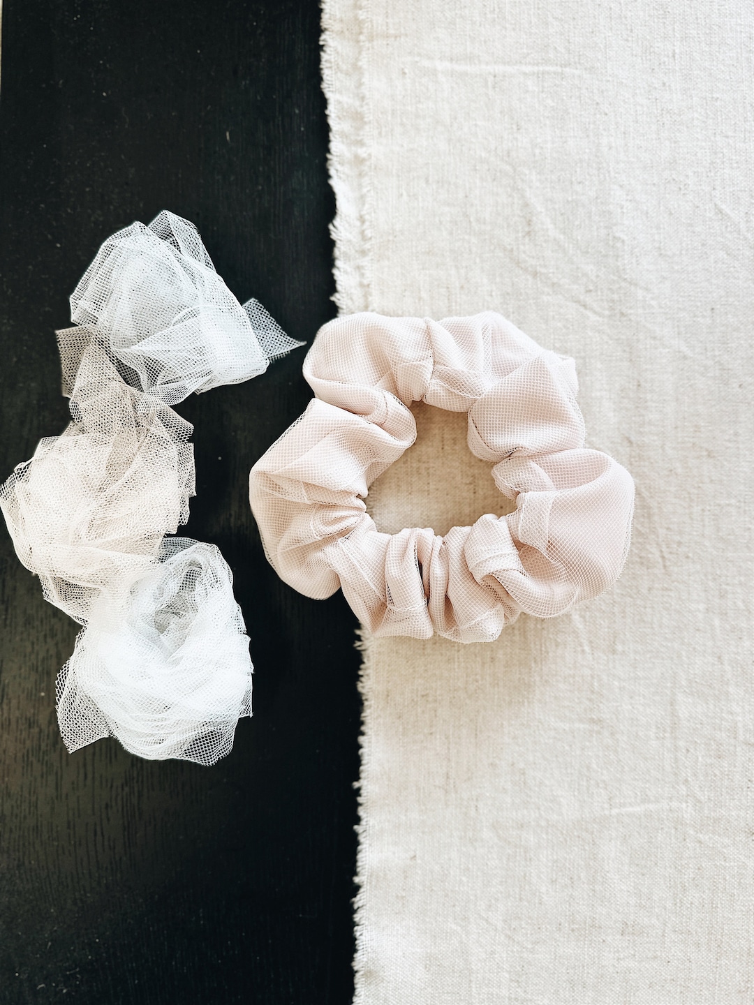 Wedding Dress Offcuts Scrunchie, Wedding Hair Accessory, Bride ...
