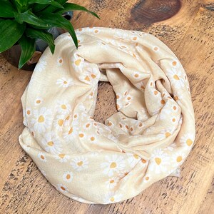 Beautiful Ditsy Daisy Print Scarf - Lemon Yellow - Etsy
