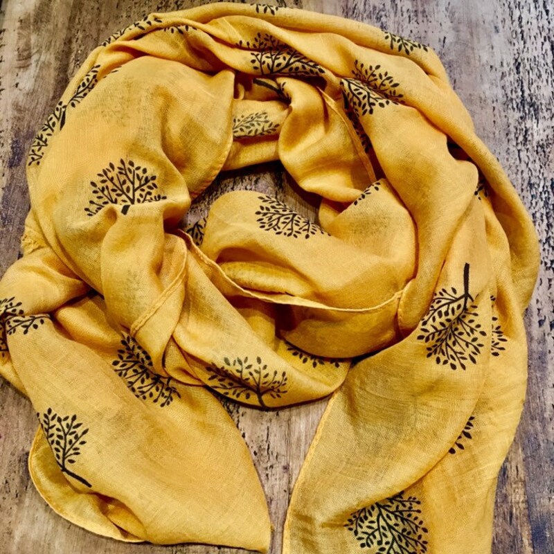 Yellow Scarf - Etsy