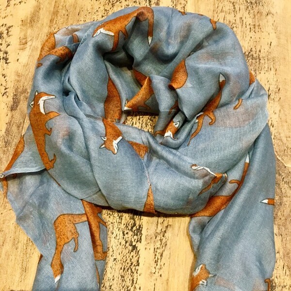 Red Fox Scarf - Etsy