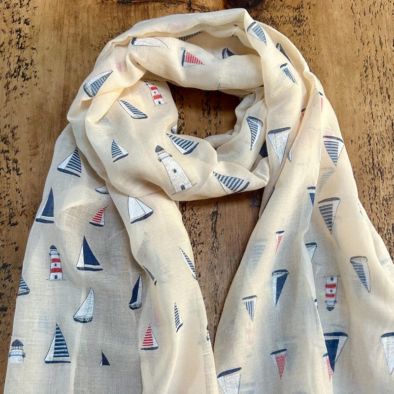 Nautical Scarf - Etsy
