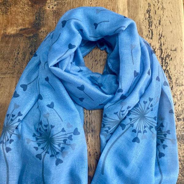 Blue Scarf - Etsy