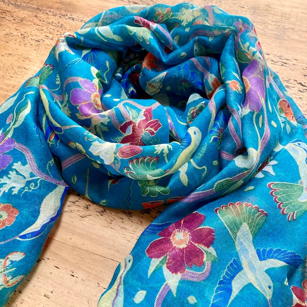Teal Scarf - Etsy