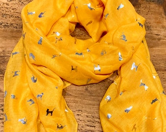 Cat Print Scarf | Etsy