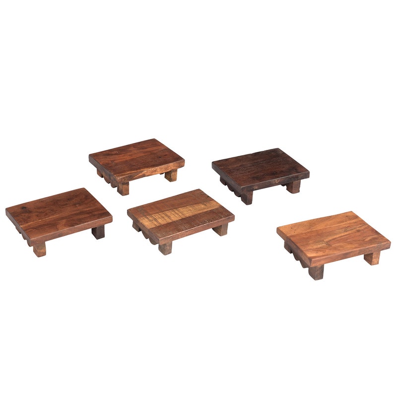 Farmhouse Solid Teak Wood Riser 8x 6 Rectangle - Etsy