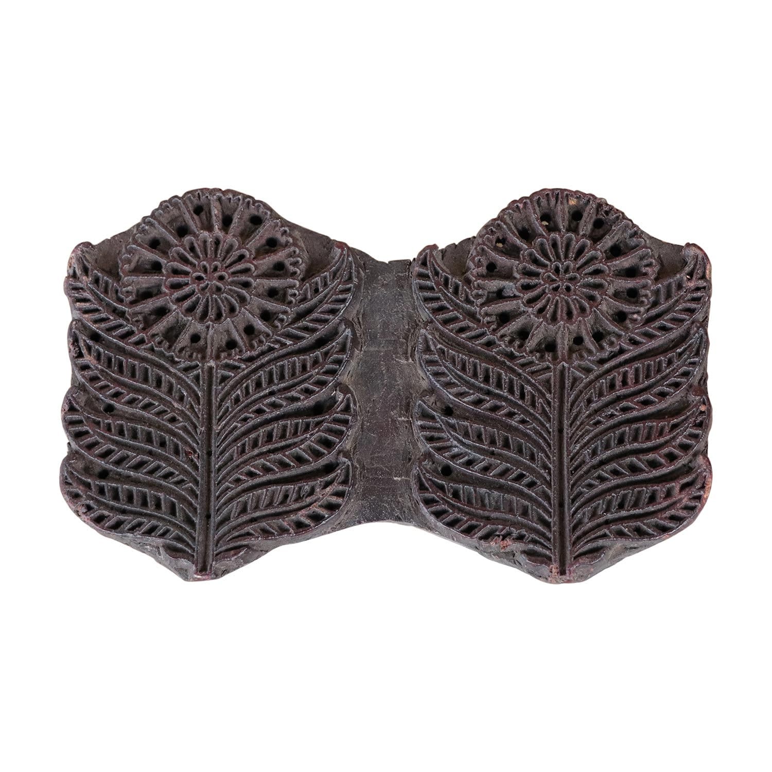 Vintage Carved Wooden Fabric Printing Block Antique Wooden | Etsy