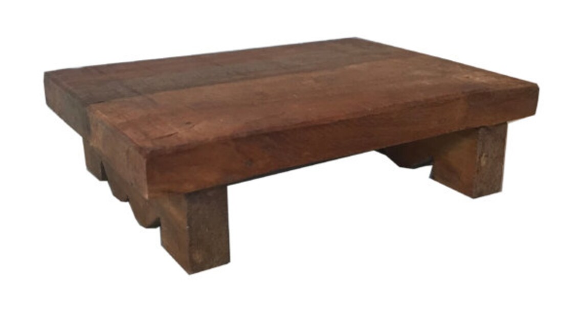 Farmhouse Solid Teak Wood Riser 8x 6 Rectangle | Etsy