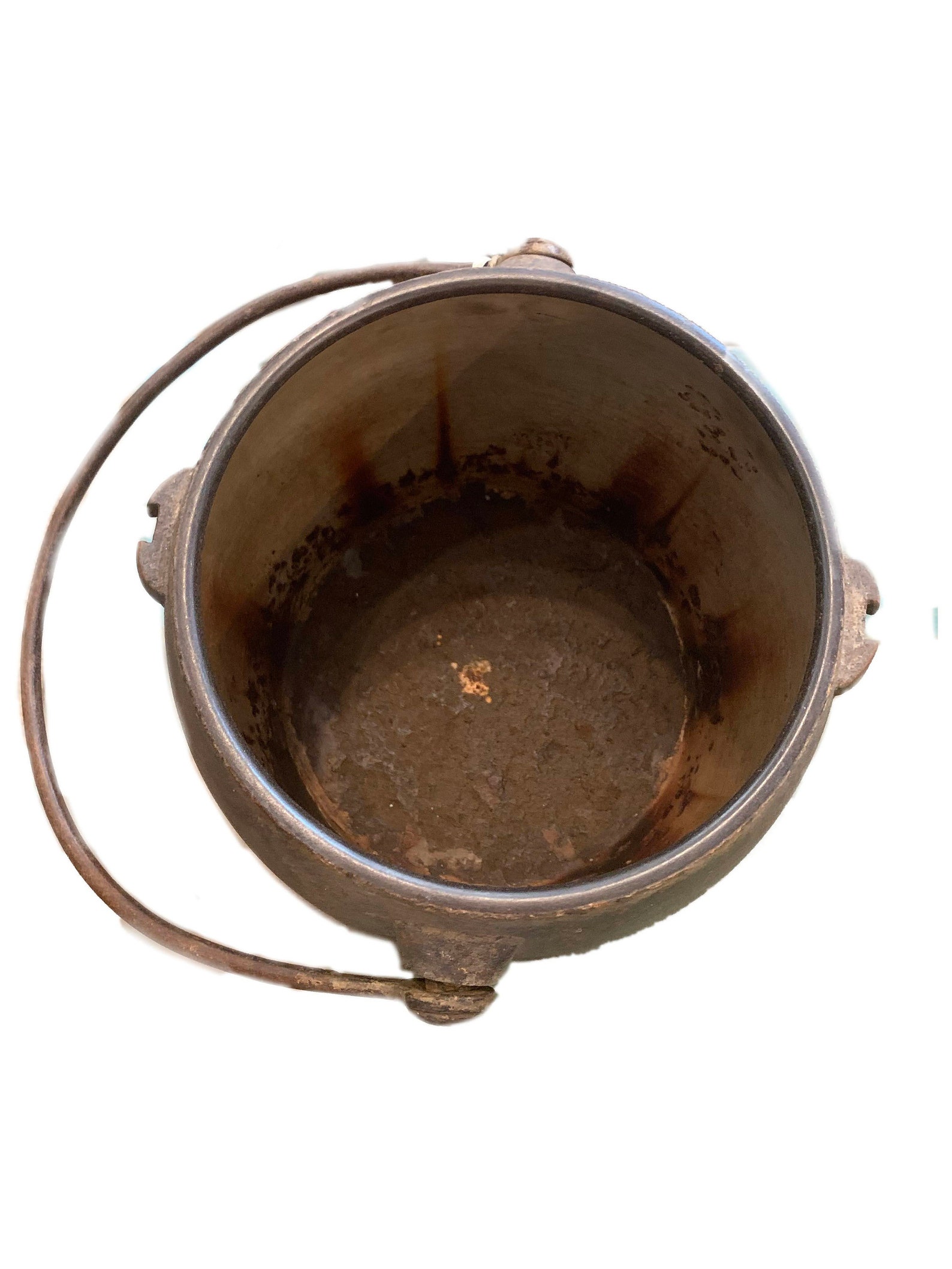 Vintage Iron Bucket With Handle 70s Collectables Rustic - Etsy