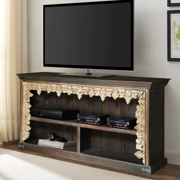 Rustic Media Console - Etsy
