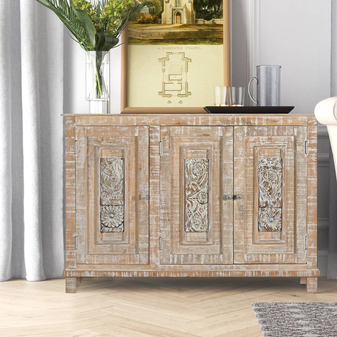 Farmhouse Style 10 Deep Entryway Cabinet Distressed White - Etsy