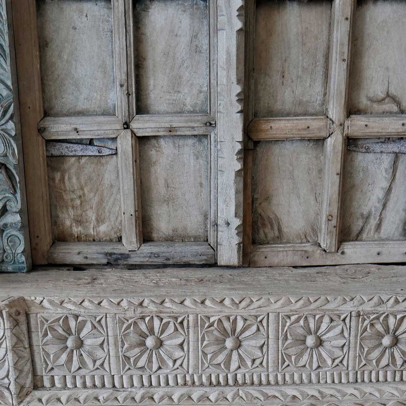 Antique Ornately Carved Indian Haveli Door 100 Tall - Etsy