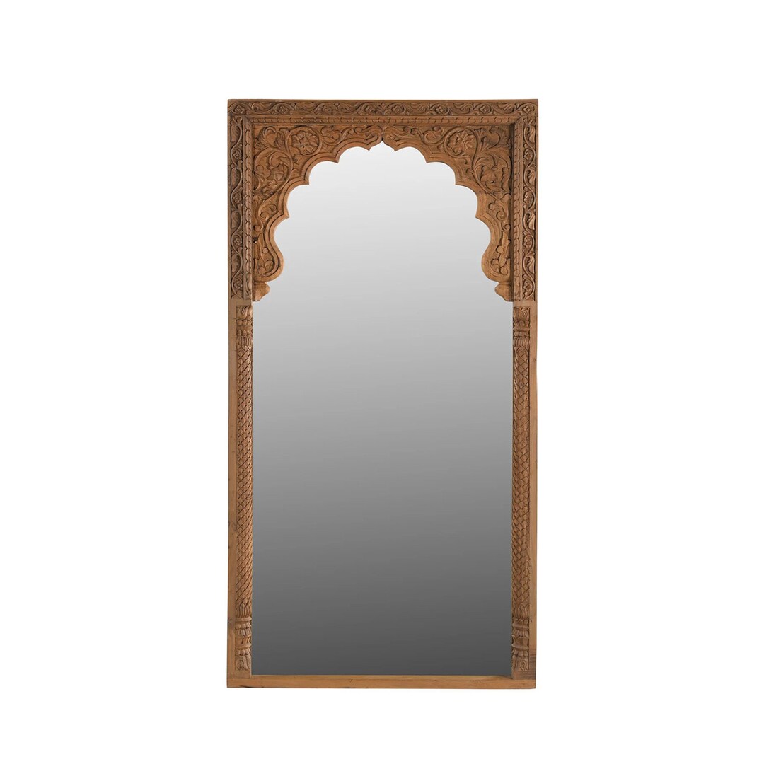 Vintage Carved Arch Repurposed 30 In. X 65 In. Mirror | Moorish Arch ...
