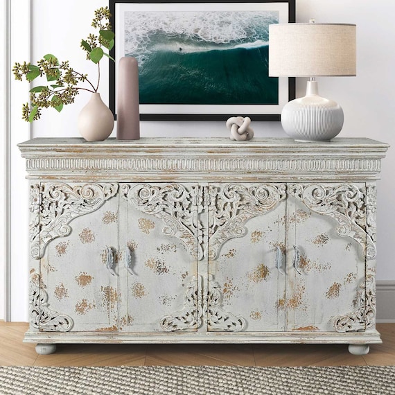 Off white credenza store