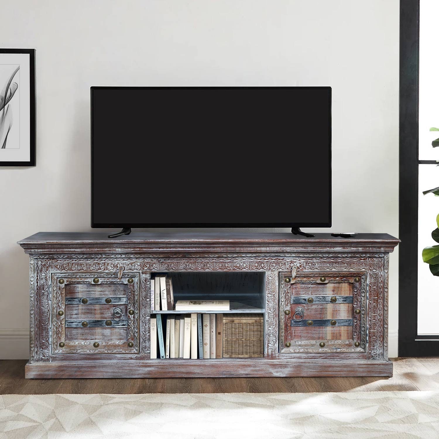 Distressed Media Console