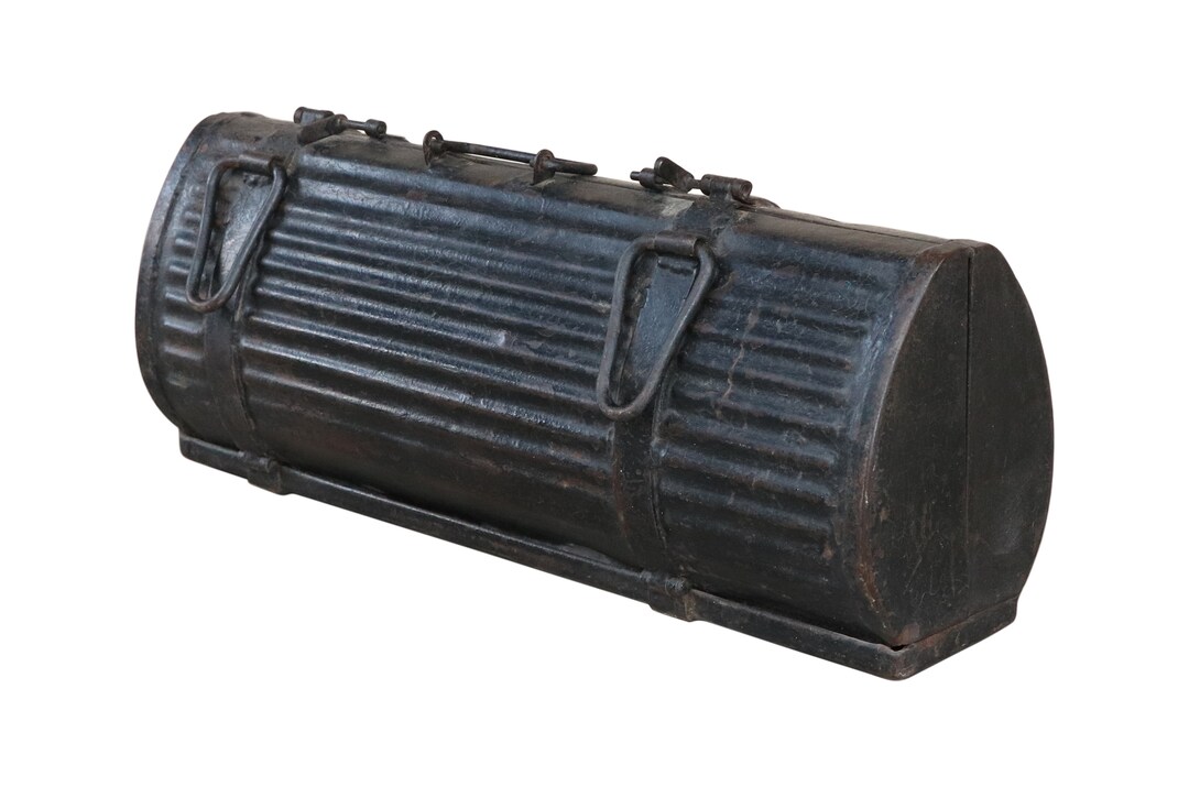 Father's Day Gift | Small Storage Box for Gun | Rustic Metal Box ...