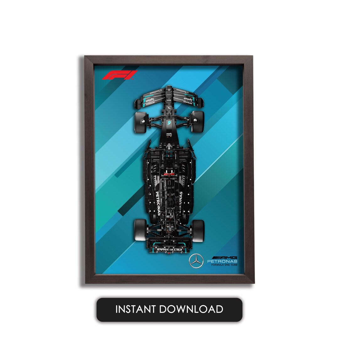 Mercedes W14 F1 Wall Display Poster | Digital Download Poster for 42171 ...