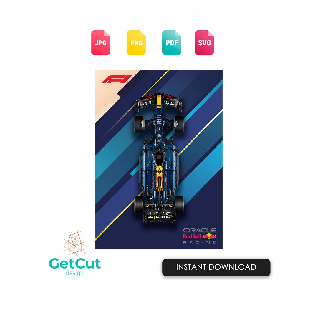 Red Bull Racing F1 Team Digital Poster – High-resolution Download ...