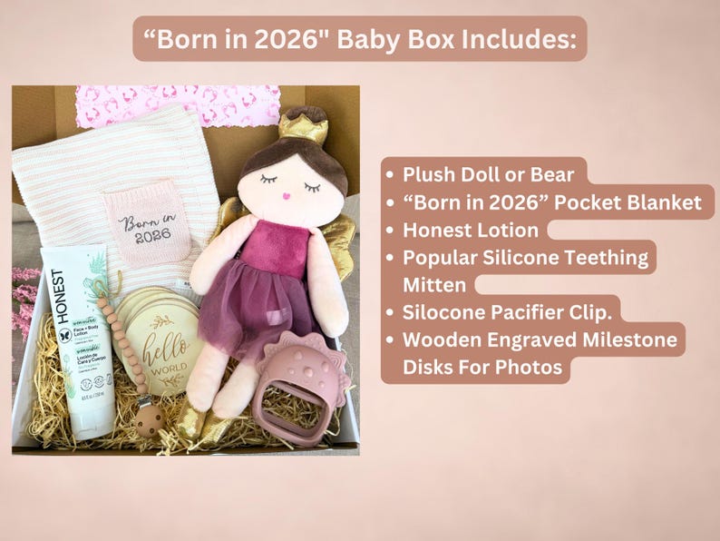 Baby Shower Gift Box for New Mom & Newborn, Luxury Baby Gift Set ...