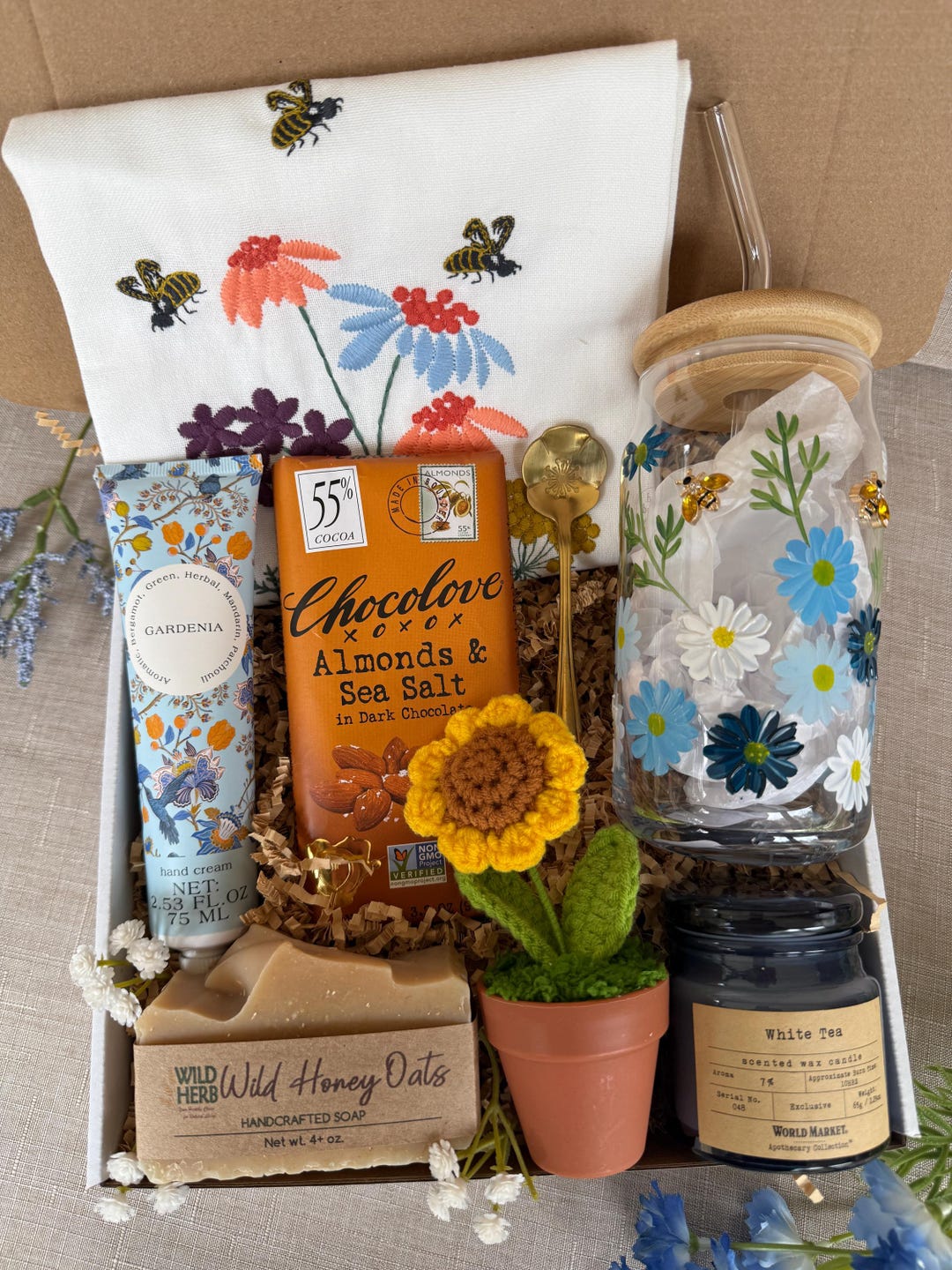 Gift Box for Her Spring Self-care Gift, Birthday for Friend, Mother’s ...