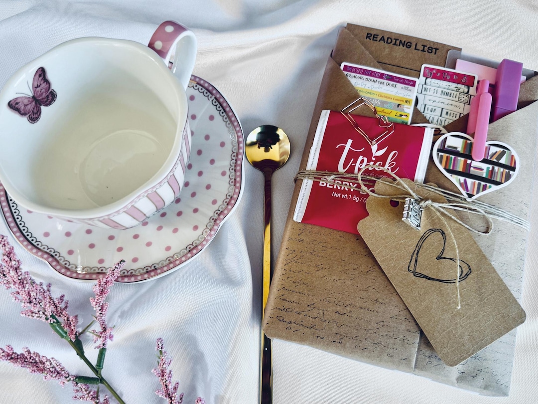 Tea Time Book Box, Blind Date With a Book & Tea Cup, Cozy Book Lover ...