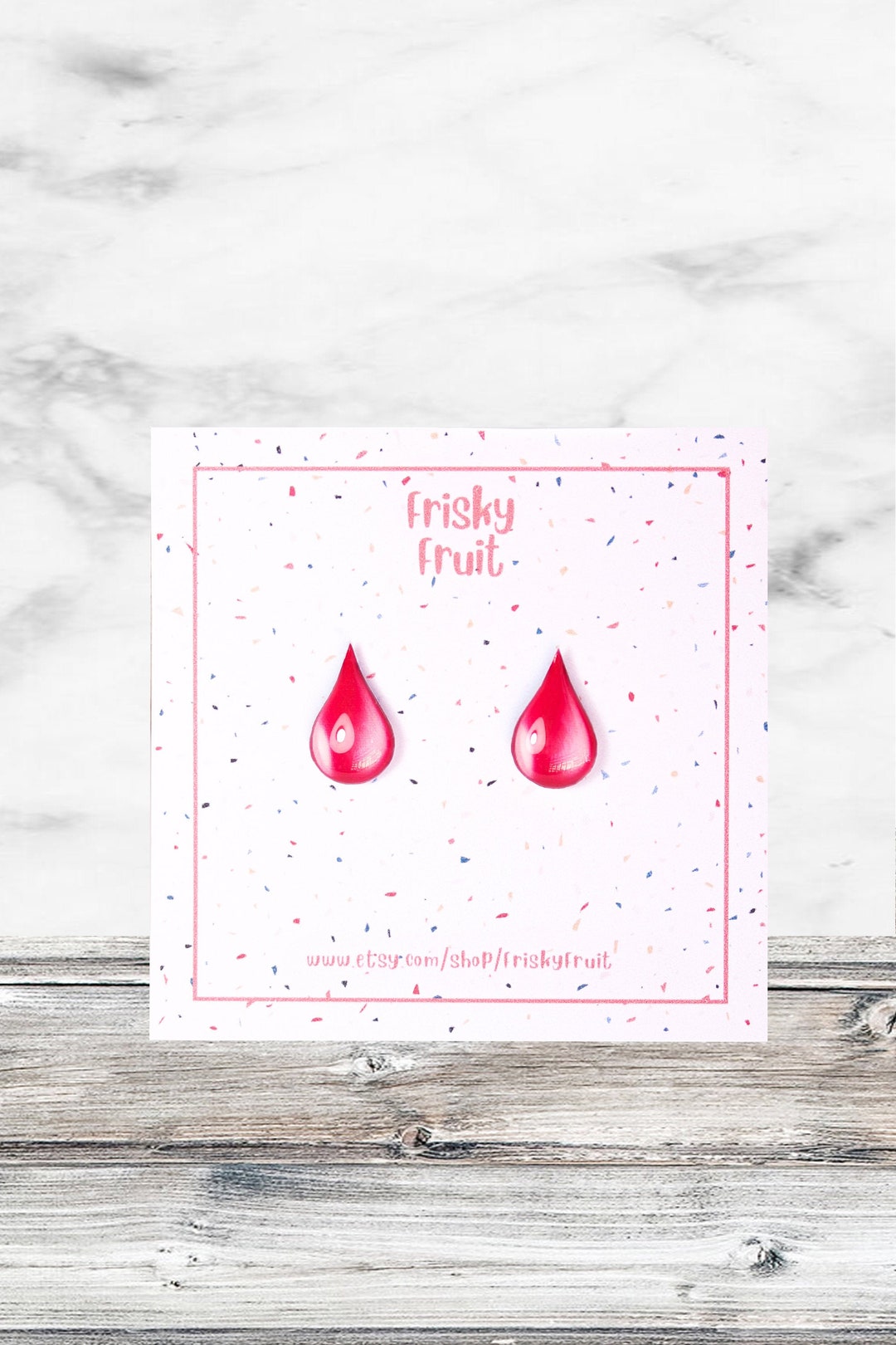 Blood Drop Stud Earrings Blood Drop Jewelry Nurse Doctor Jewelry Nurce ...