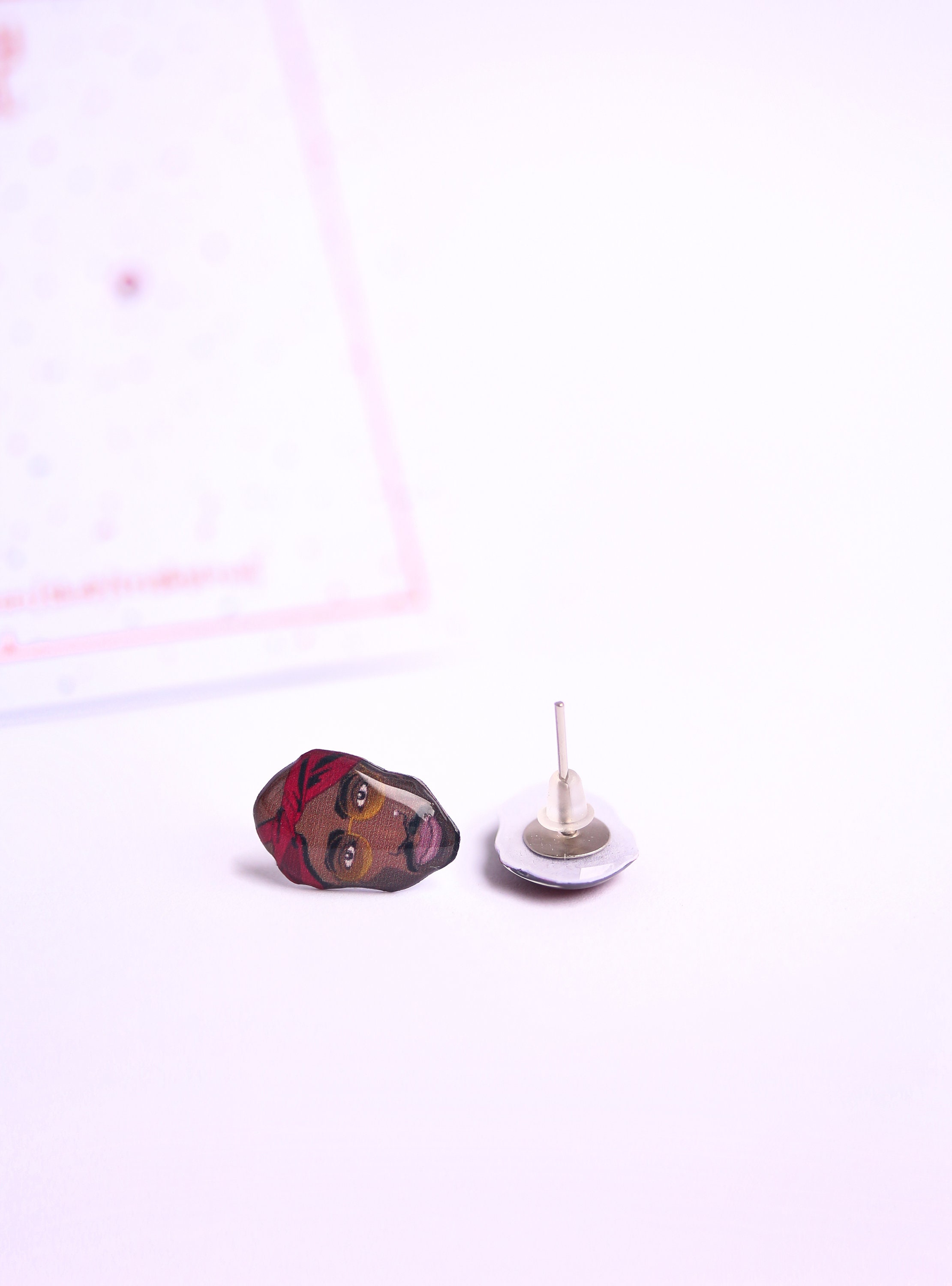 Tupac Stud Earrings Tupac Fan Gift Idea Tupac Fan Jewelry - Etsy