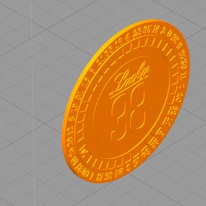 Fallout: New Vegas Platinum chip / STL files 3D Printing / | Etsy