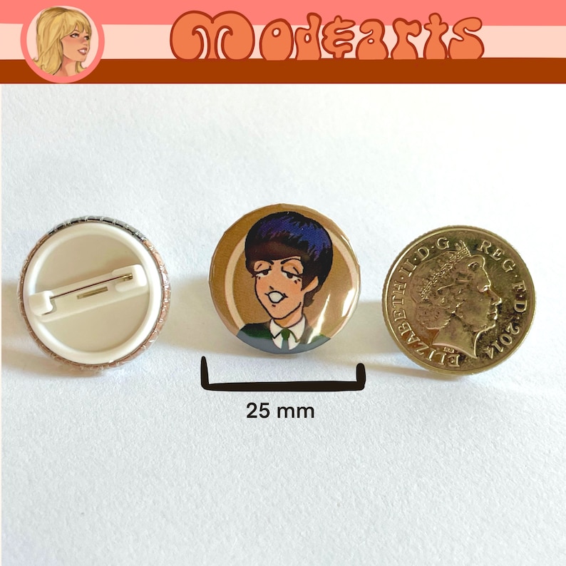 The Beatles Badges/ Pins /buttons - Etsy