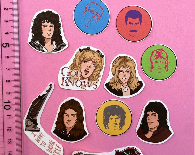 Queen Band Sticker Set! - Etsy