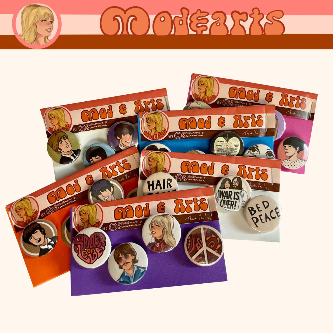 The Beatles Badges/ Pins /buttons - Etsy