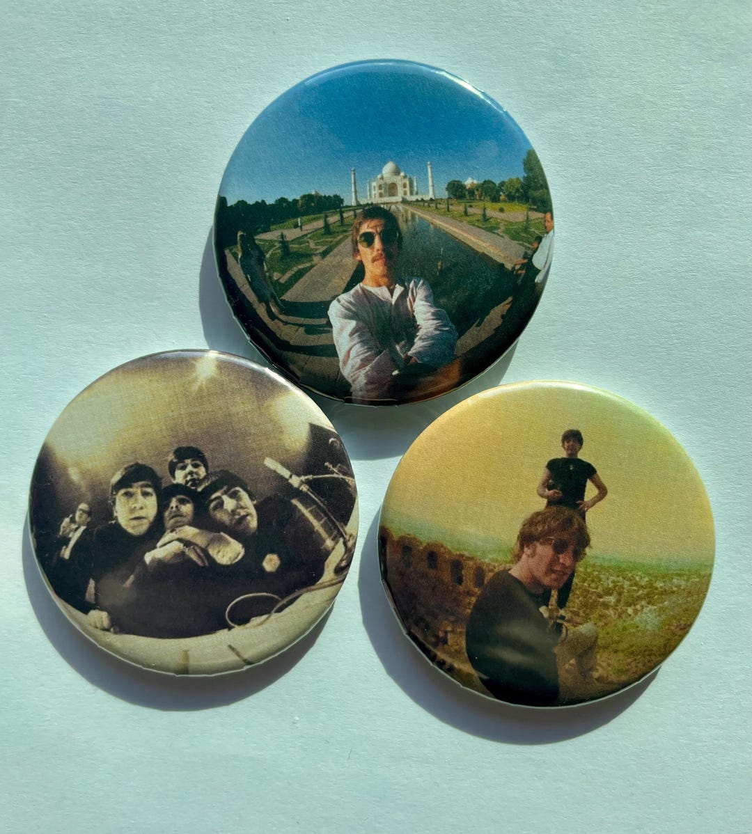 The Beatles! Fish Eye Lenses Photos Set of 3 Badge/pin/buttons - Etsy